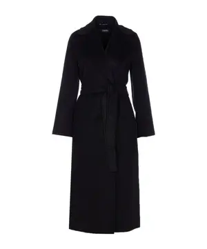 Max Mara Paola Belted Coat - Black