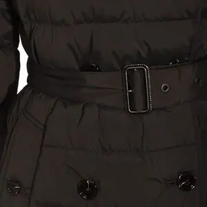 Burberry Quilted Belted Puffer Coat With Drawstring Hood