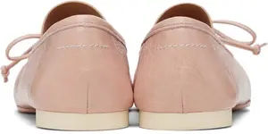 MAISON MARGIELA Square Toe Bow Ballet Flats