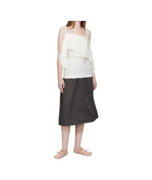MAISON MARGIELA Square Toe Bow Ballet Flats