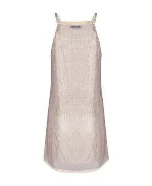 Prada Embellished Mesh Halter Dress