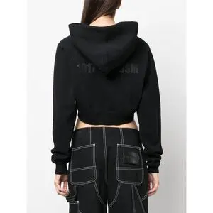 1017 Alyx 9sm Cropped Logo Print Hoodie