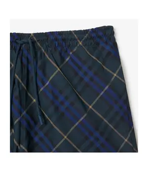 Burberry Checkered Drawstring Swim Shorts - Midnight