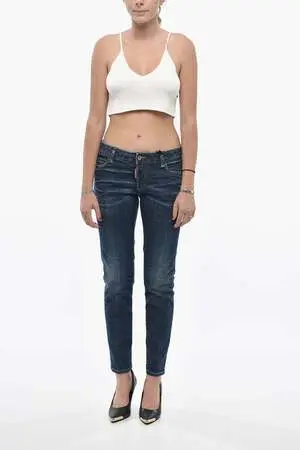 Dsquared2 Low Rise Skinny Fit Jeans - Blue