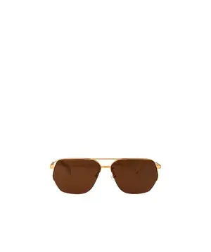 Jacquemus Irregular Frame Sunglasses - Brown
