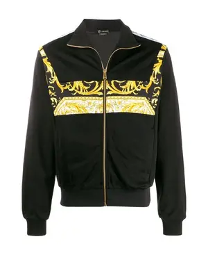 Versace Barocco Logo Print Track Jacket