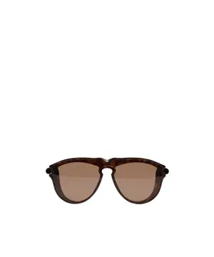 Burberry Tubular Pilot-frame Sunglasses - Brown