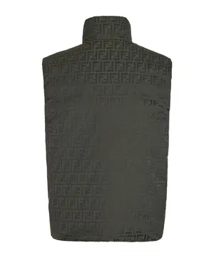 Fendi Ff Jacquard Reversible Puffer Gilet