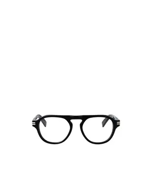 Zegna Round Frame Eyeglasses - Shiny Black