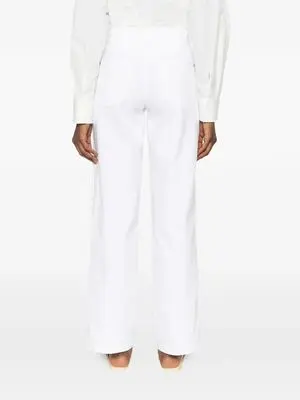 7 For All Mankind Logo Patch Straight-leg Jeans - White