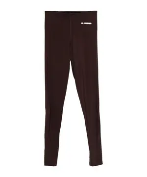 JIL SANDER Logo-embellished Leggings - Black