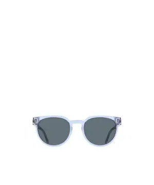 FERRAGAMO Round Frame Sunglasses - Transparent Grey
