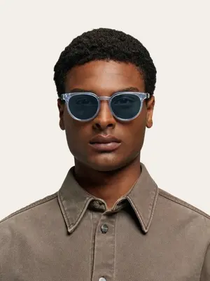 FERRAGAMO Round Frame Sunglasses