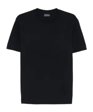 Emporio Armani Textured T-shirt - Black