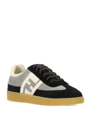 Fendi Colorblocked Lace-up Sneakers - Multicolor