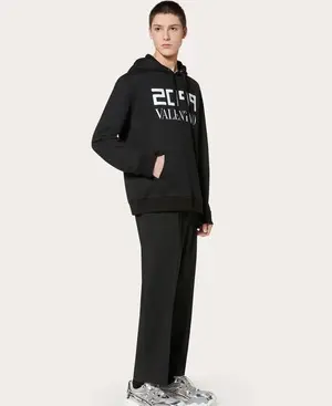 Valentino Garavani Logo Printed Hoodie