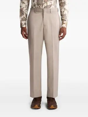 Etro Slub Wool-blend Trousers