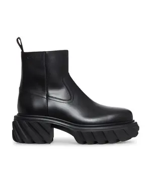 Off-white Ankle Boots For Men