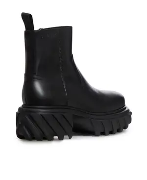 Off-White Exploration Motor Round Toe Ankle Boots