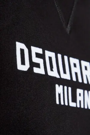 Dsquared2 Logo Printed Crewneck Sweatshirt - Black
