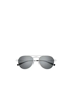 Saint Laurent Aviator Frame Sunglasses - Gray