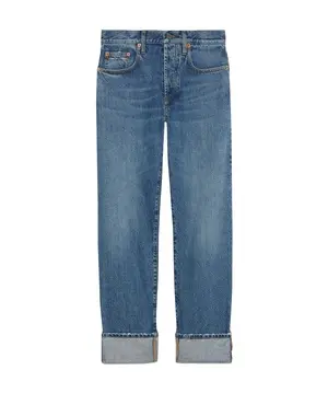 Gucci Logo Embellished Jeans