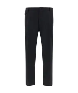 Dolce & Gabbana Pleated Tailored Twill Pants - Black
