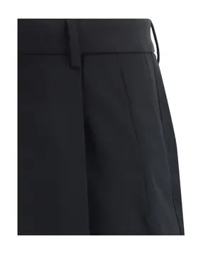 Dolce & Gabbana Pleated Tailored Twill Pants - Black
