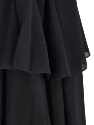 Chloé Sleeveless Layered Maxi Dress With Metal Chain Straps