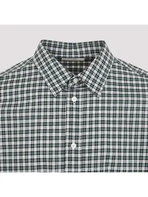 Celine Shirt In Tartan Cotton Cloth