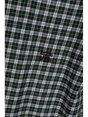 Celine Shirt In Tartan Cotton Cloth