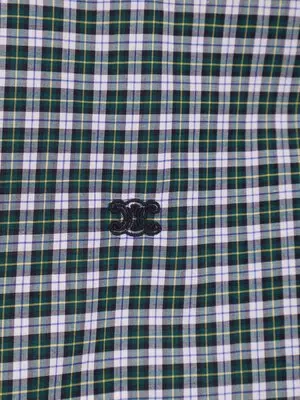 Celine Shirt In Tartan Cotton Cloth