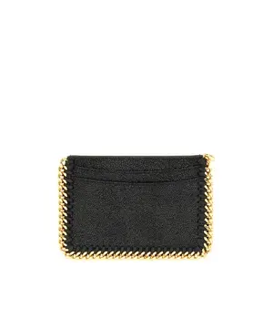 Stella McCartney Logo Plaque Wallet - Black