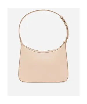Dolce & Gabbana Logo Plaque Shoulder Bag - Nude