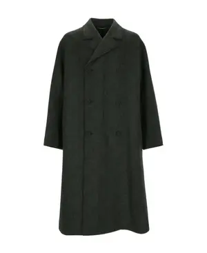 Dior Double-breasted Long-sleeved Coat - Black