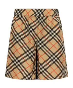 Burberry Vintage Check Elasticated Waistband Shorts - Nude