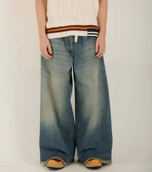 Moncler X Palm Angels Wide Leg Jeans