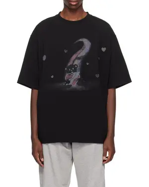 We11Done Teddy Bear Printed Crewneck T-shirt