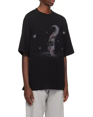 We11Done Teddy Bear Printed Crewneck T-shirt