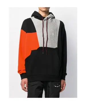 MARCELO BURLON COUNTY OF MILAN Color Blocked Hooded Sweater