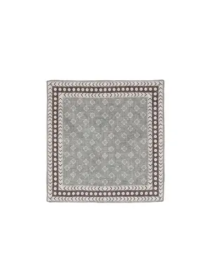 Brunello Cucinelli Silk Graphic-print Scarf - Gray