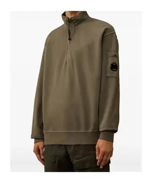 C.P. COMPANY Half-zip Lens-pocket Sweatshirt - Grey