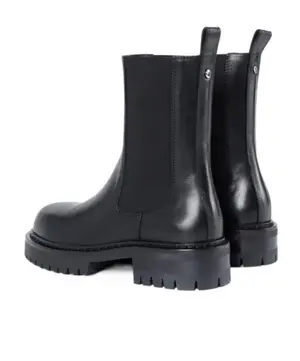 ANN DEMEULEMEESTER Elastic-panel Leather Boots