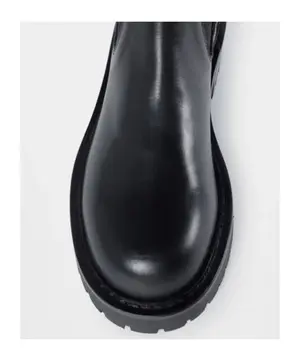 ANN DEMEULEMEESTER Elastic-panel Leather Boots