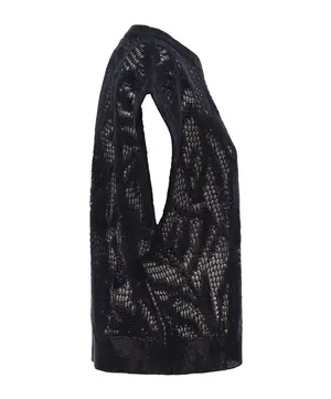 Brunello Cucinelli Openwork Knit T-shirt With Sequins