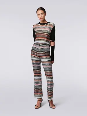 Missoni Zig-zag Straight-leg Pants - Multicolor