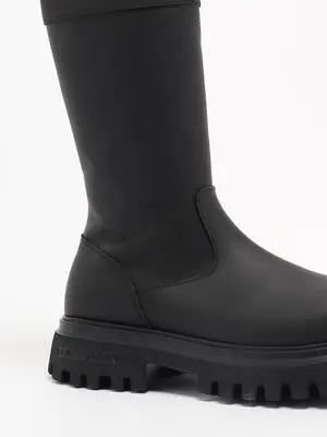 Dolce & Gabbana Logo Print Knee High Boots