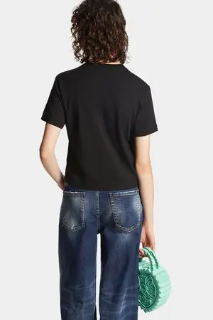 Dsquared2 Heart Tulle Detailed T-shirt