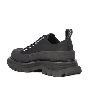 Alexander McQueen Tread Slick Platform Lace-up Sneakers - Black