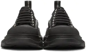 Alexander McQueen Tread Slick Platform Lace-up Sneakers - Black